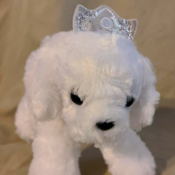 Aurora | Toys | Princess The Pup Fluffy White Dog Plush Stuffed Animal ...